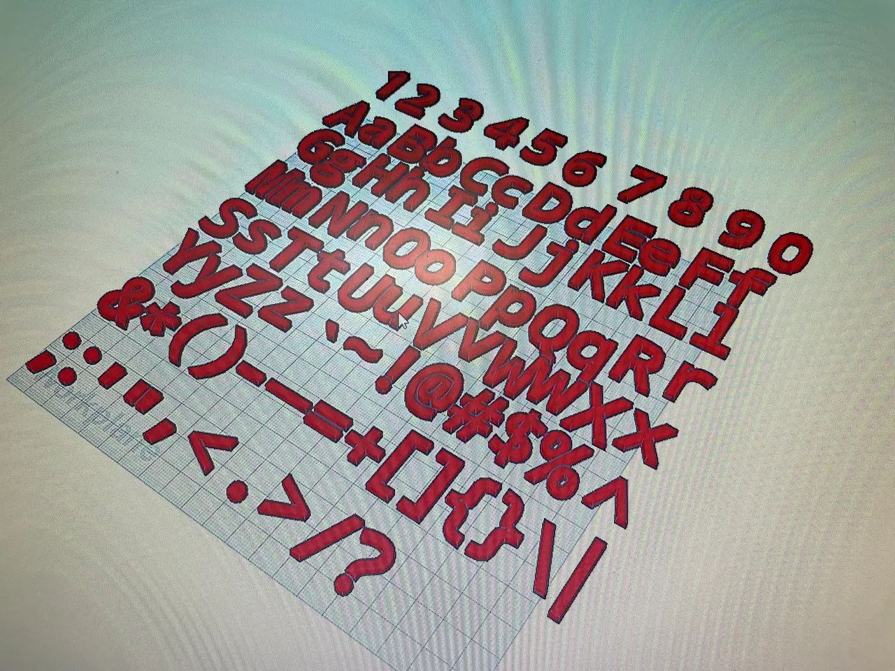 Alphabet + Numbers + Special Characters by Landin22 | Download free STL ...