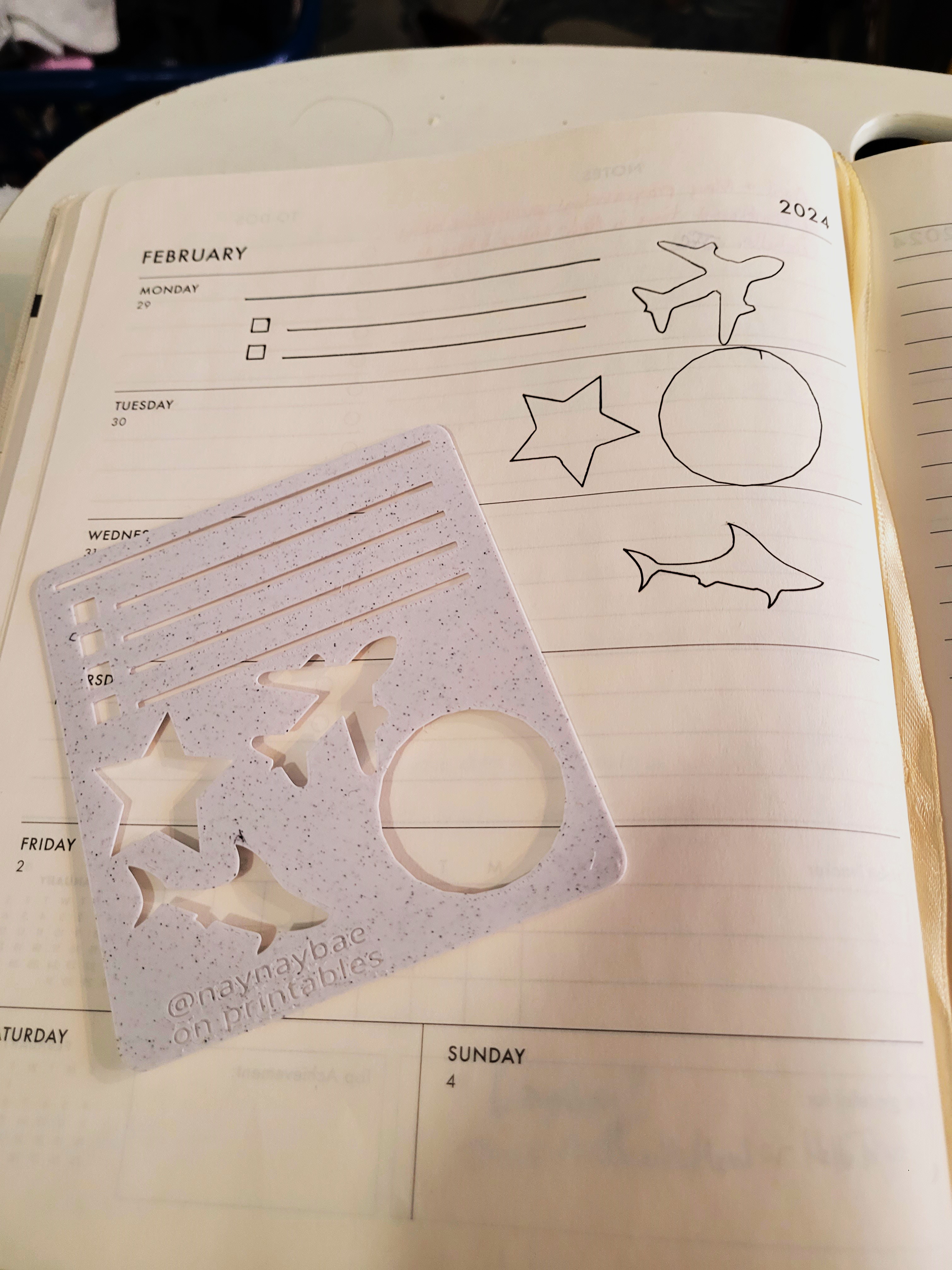 Stencil for Calendar/Planner/Bullet Journal/Diary by Linnèa | Download ...