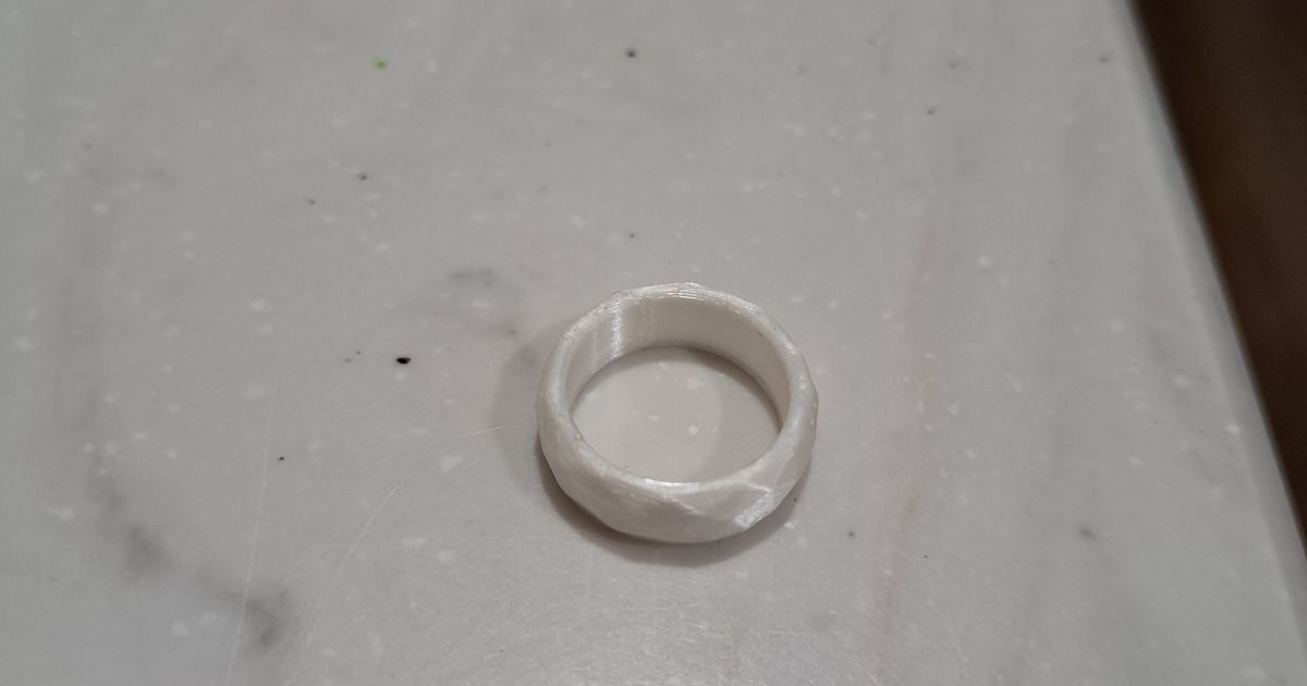 Ring (low poly) by Braydon whaylen | Download free STL model ...