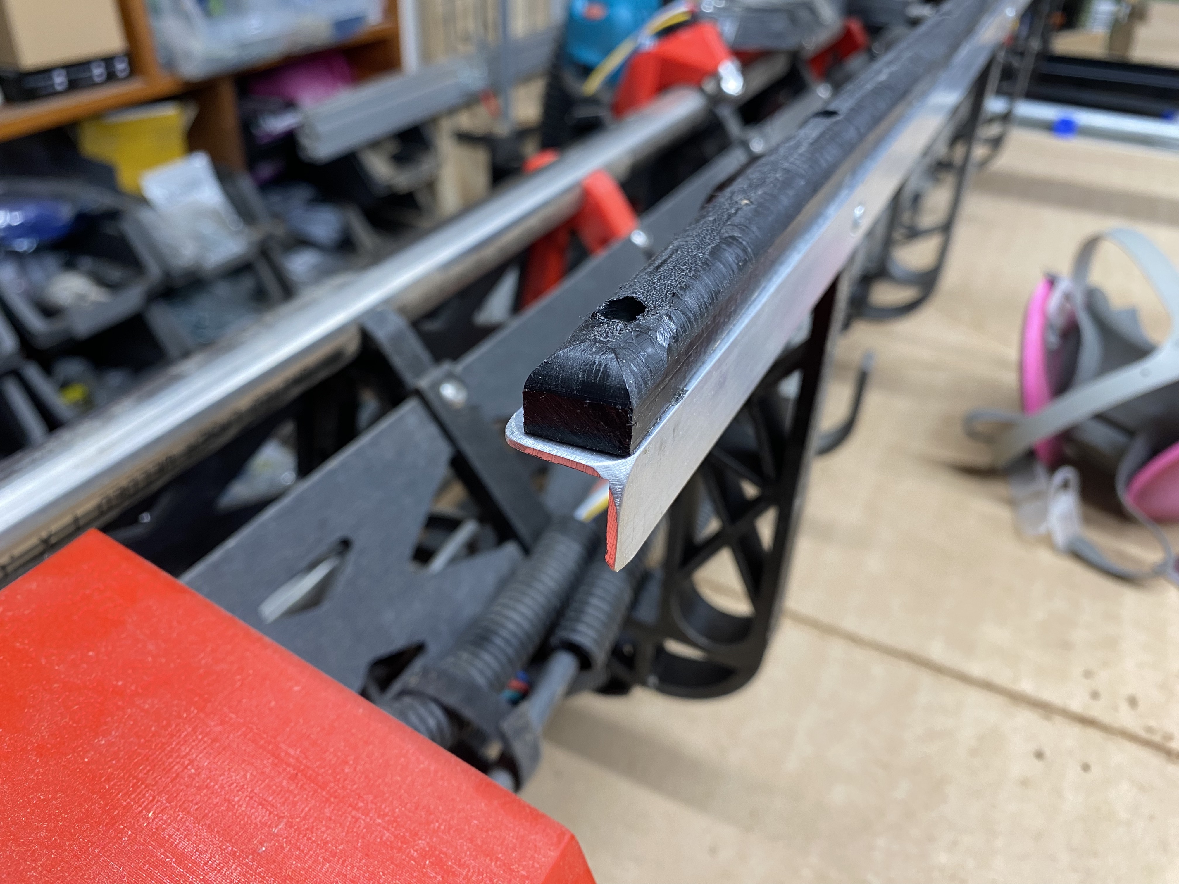 LowRider 3 CNC Drag Chain Shield (protection from vac hose getting ...