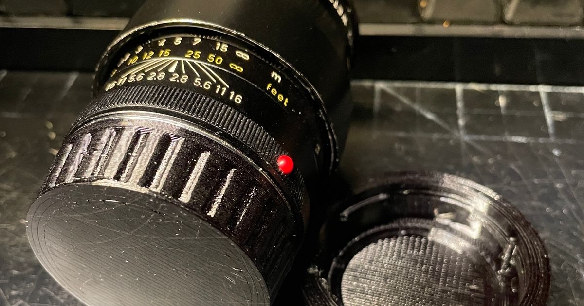 Leica M lens end caps by Empiricus | Download free STL model ...