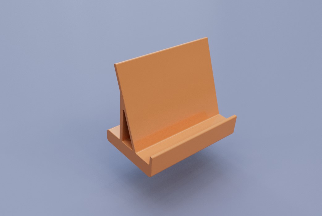Weighted Phone Stand by Ken Mills | Download free STL model ...
