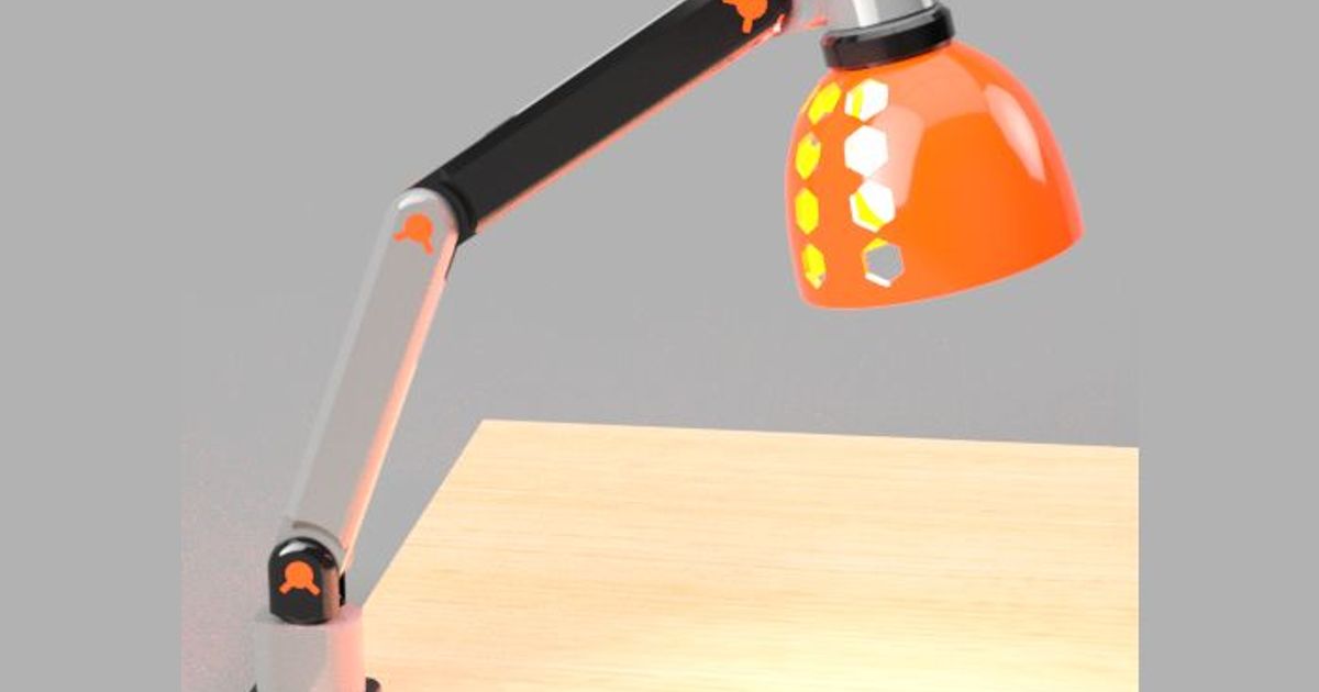 Desktop lamp by djedje_zr7 | Download free STL model | Printables.com