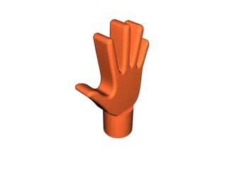 Hand with Wrist by David Williams | Download free STL model ...
