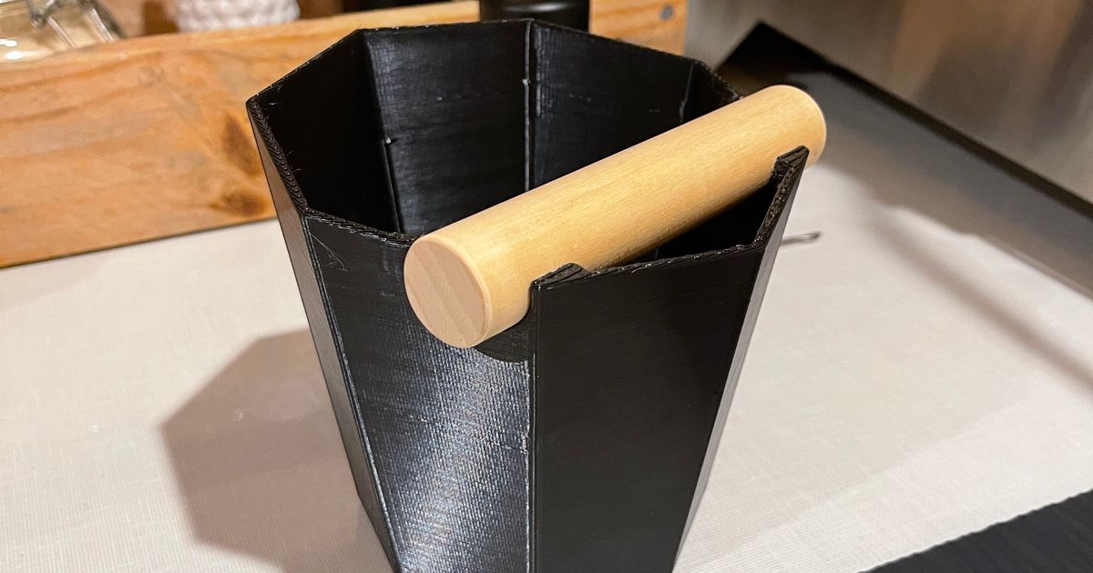 Octagon Coffee Knock Box by Gypo | Download free STL model | Printables.com