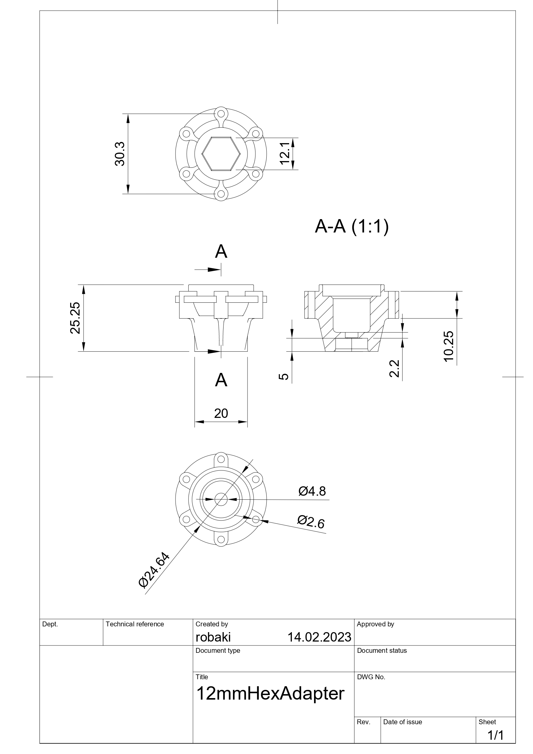 Pro-Line 6x30 12mm Hex Adapter for Robak | ProLine by robaki | Download ...