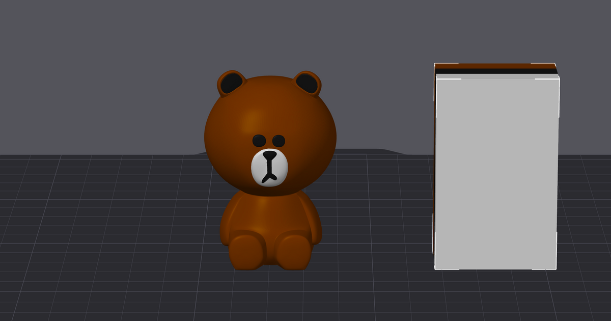 LINE Brown bear multi colour/multi material by Maverick Ng | Download ...