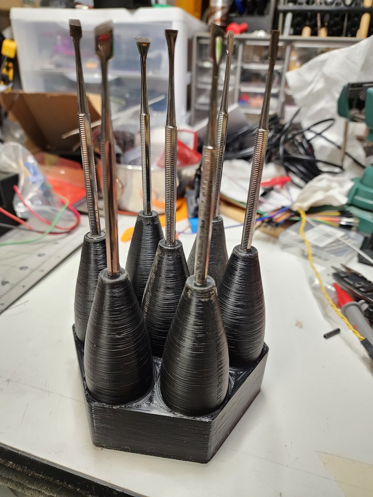 Miniature carving chisel handle with stand by Aaron Kelley | Download ...