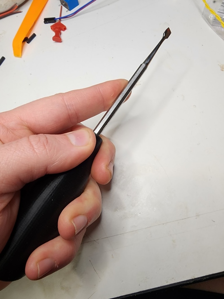 Miniature carving chisel handle with stand by Aaron Kelley | Download ...