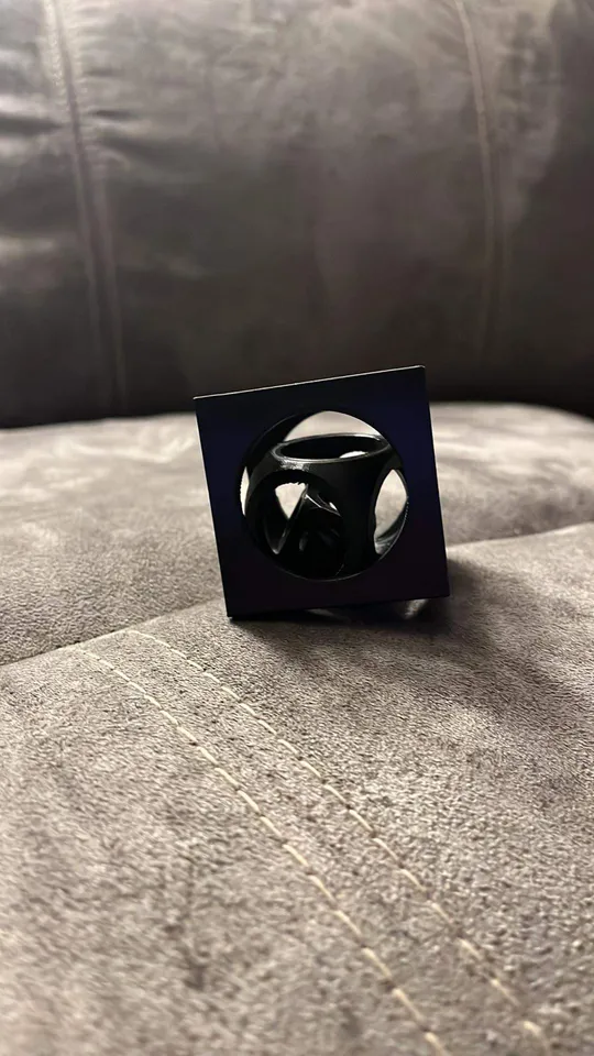 Ball in cube by a ruder | Download free STL model | Printables.com