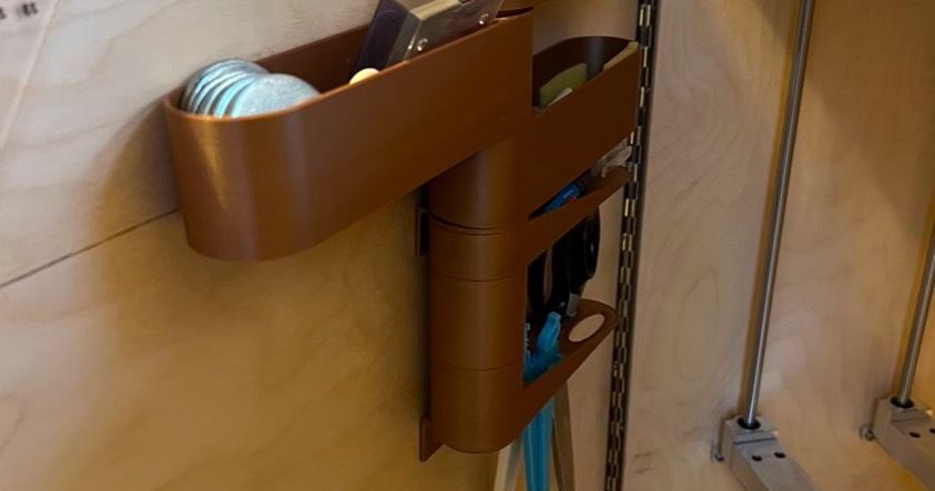 Vertical door storage box system by pandel | Download free STL model ...