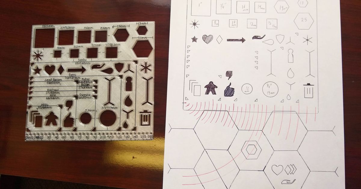 Boardgame Designer's PnP Stencil by Kevin Levy | Download free STL ...