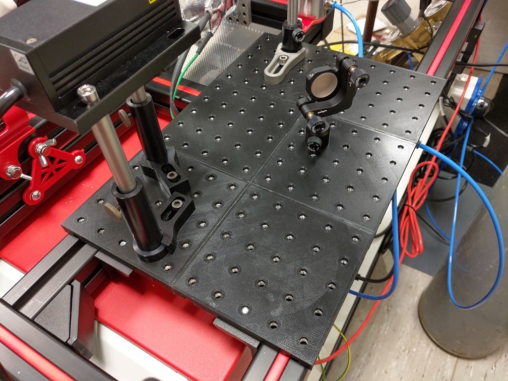 Interlocking optical breadboard (metric 25 mm M6) by SvenAskes ...