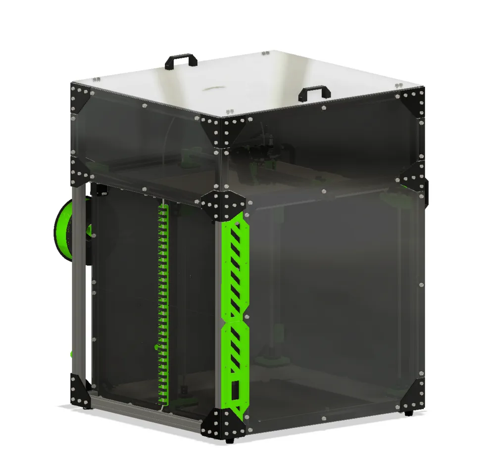 Ratrig V-Core 400-500mm Enclosure 2.0 Electronics Side Panels by Grimstod | Download free STL ...