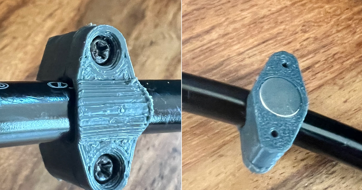 Parametric Magnetic Cable Clamp by dePrintinator | Download free STL ...