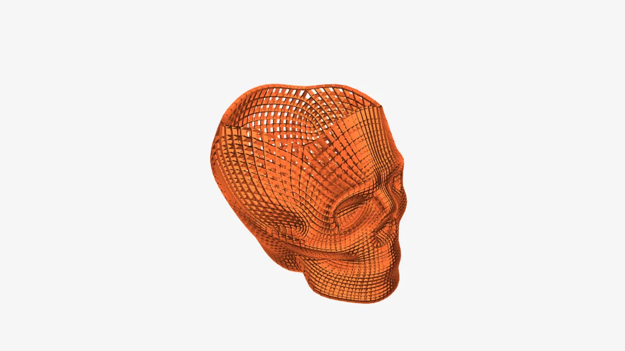 Wireframe skull by ZEUS_0815 | Download free STL model | Printables.com