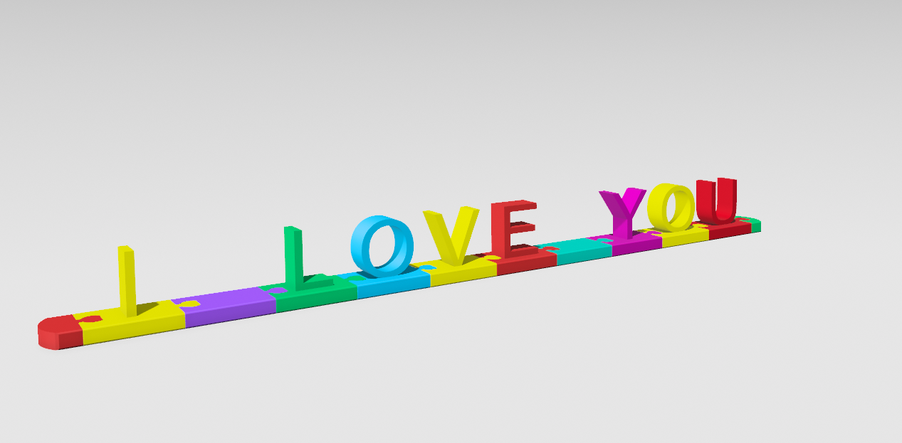 3D letters that you can click together! by ichoso | Download free STL model | Printables.com