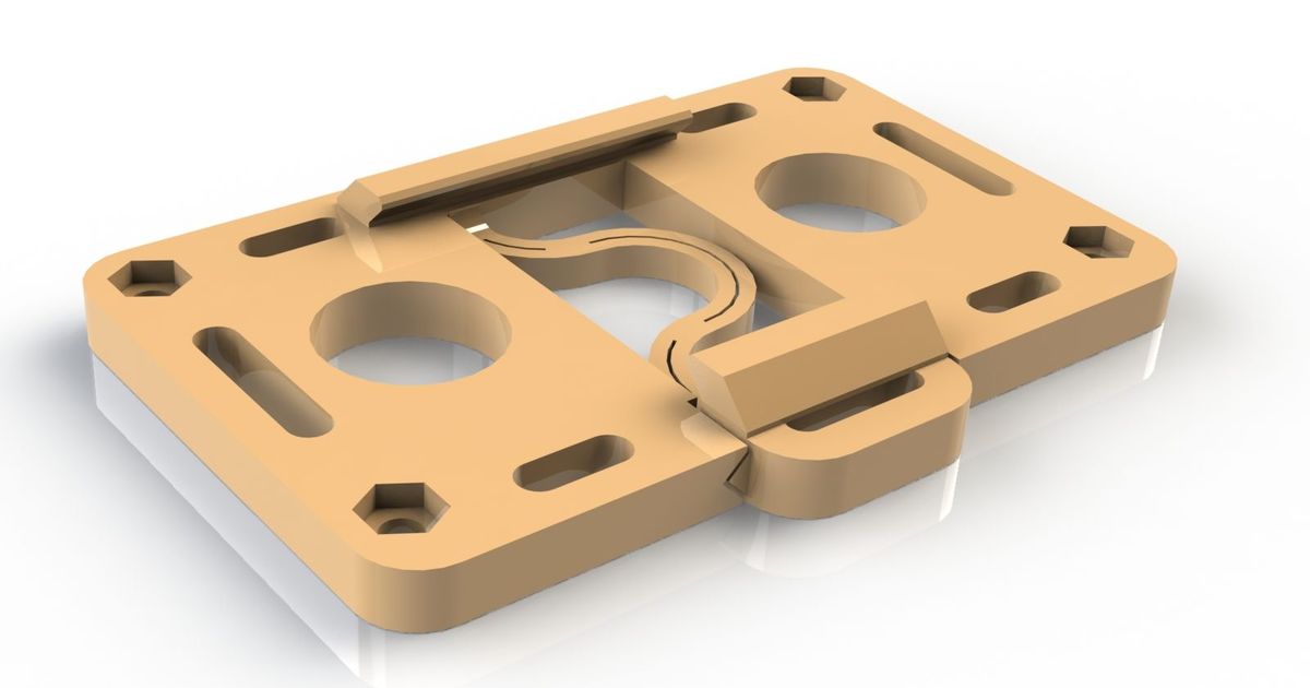 I/O Breakout To RJ45 DIN rail mount by KaosuNeko | Download free STL ...