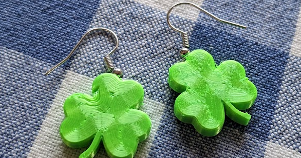 Shamrock Earrings by rarprobably | Download free STL model | Printables.com