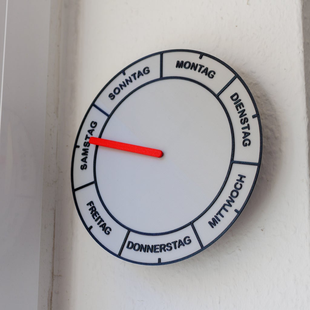 Weekday-Clock by David Kingsman | Download free STL model | Printables.com