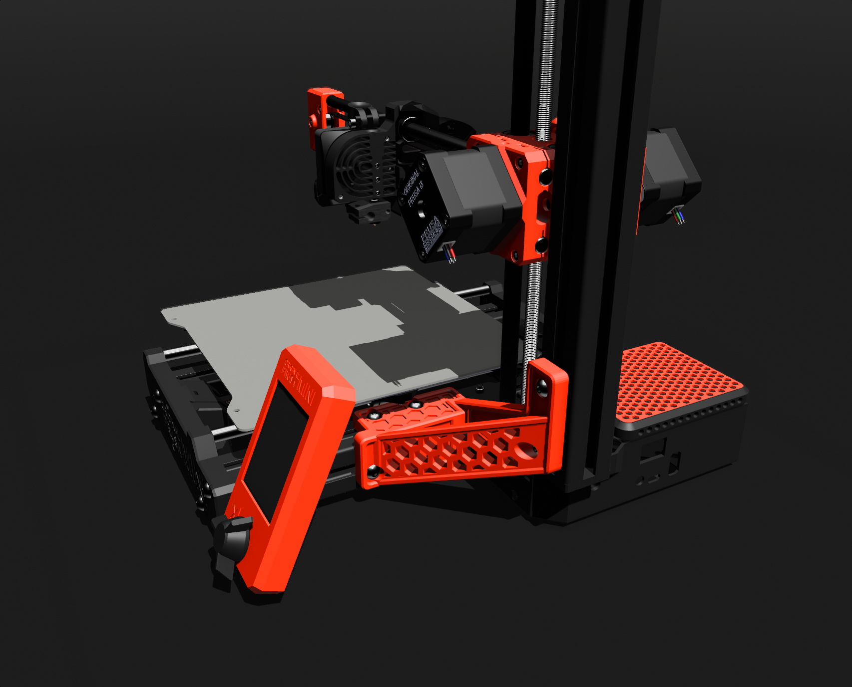 Prusa MINI/MINI+ Z-Top | Electronics Box Cover, by MaxT (REMIX) by MaxT ...