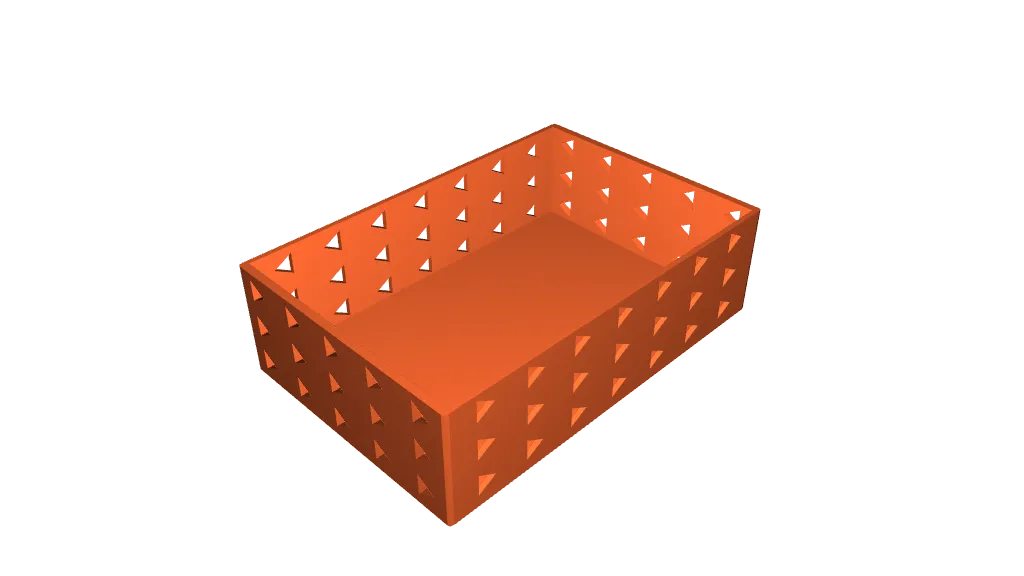 Tall and Small Triangle Bins by cSandra | Download free STL model ...
