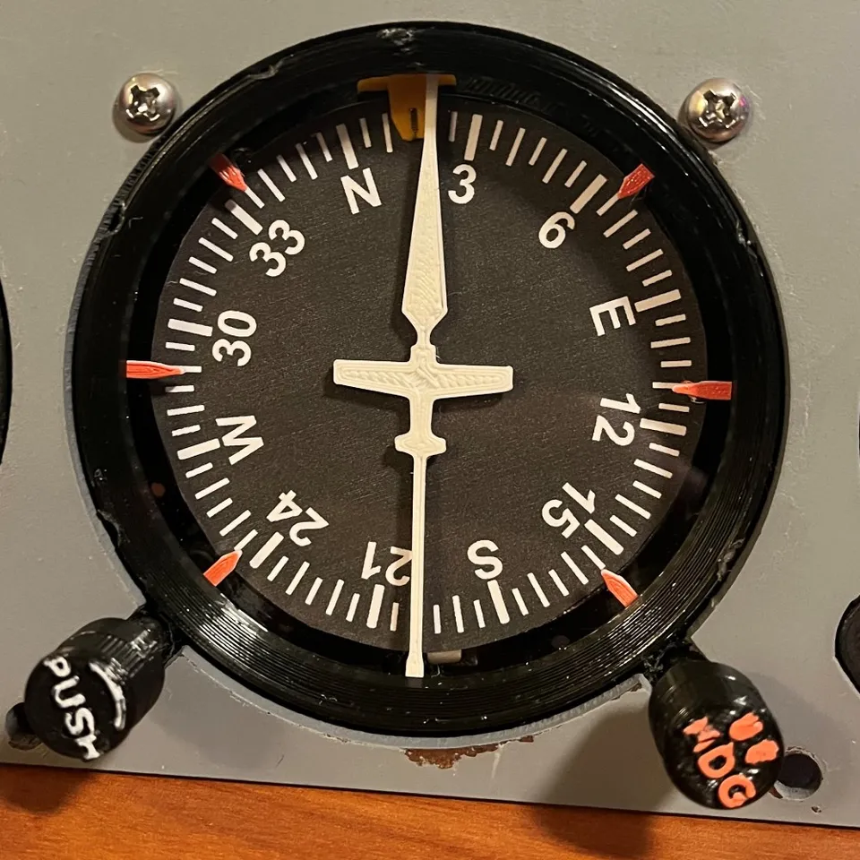 Heading Indicator Flight Simulator by CaptainBobSim | Download free STL ...