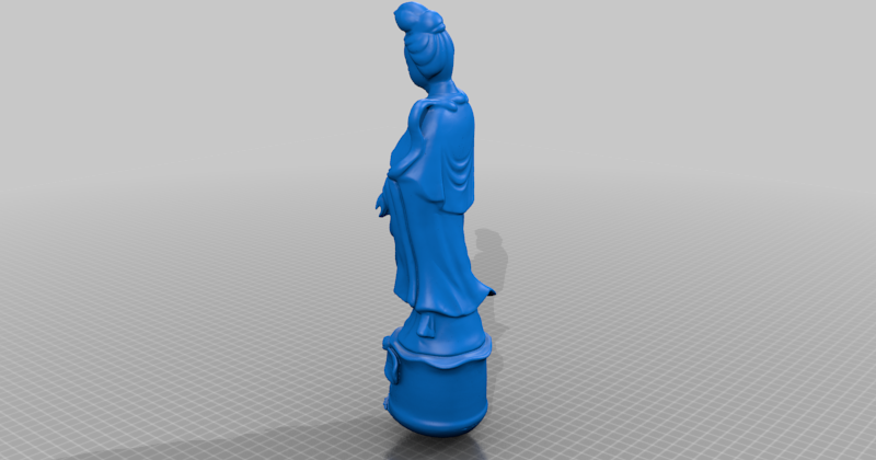 Guanyin sculpture （scanned by Revopoint MINI） by PLAprinter | Download ...