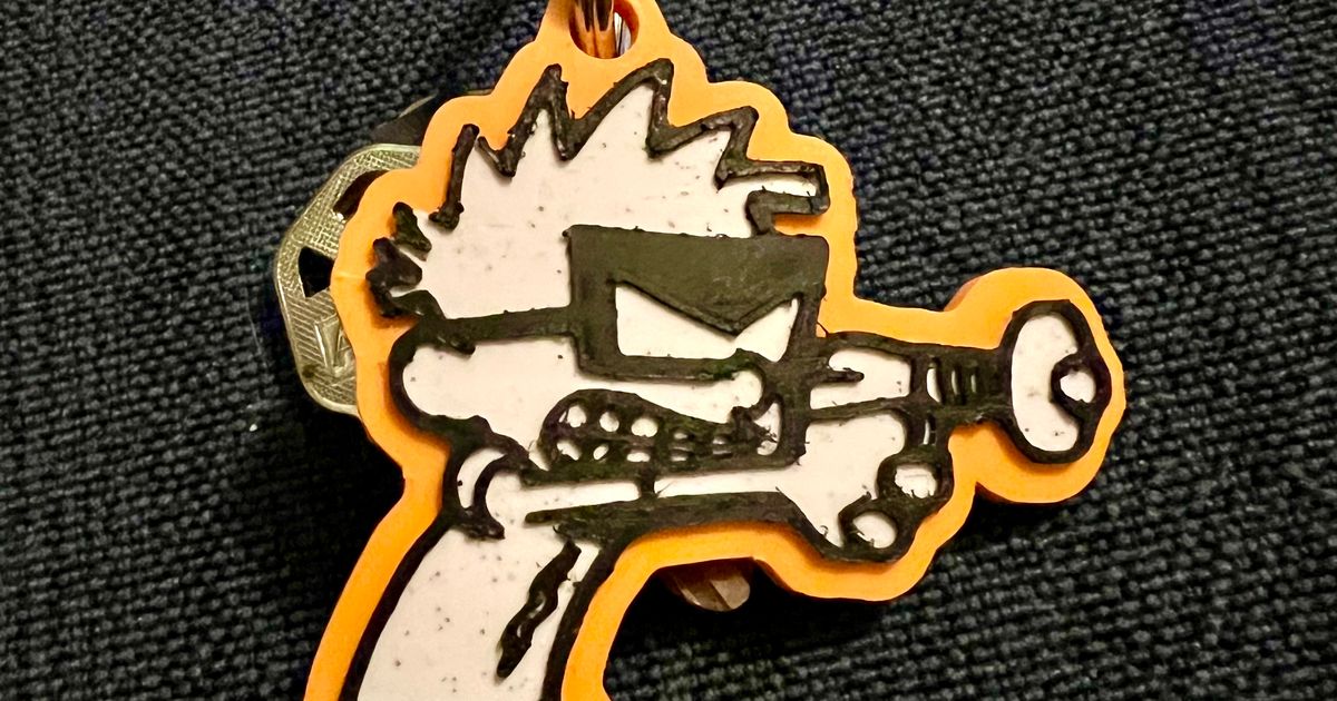 Spaceman Spiff Blaster Keychain by Al Makes Stuff | Download free STL ...