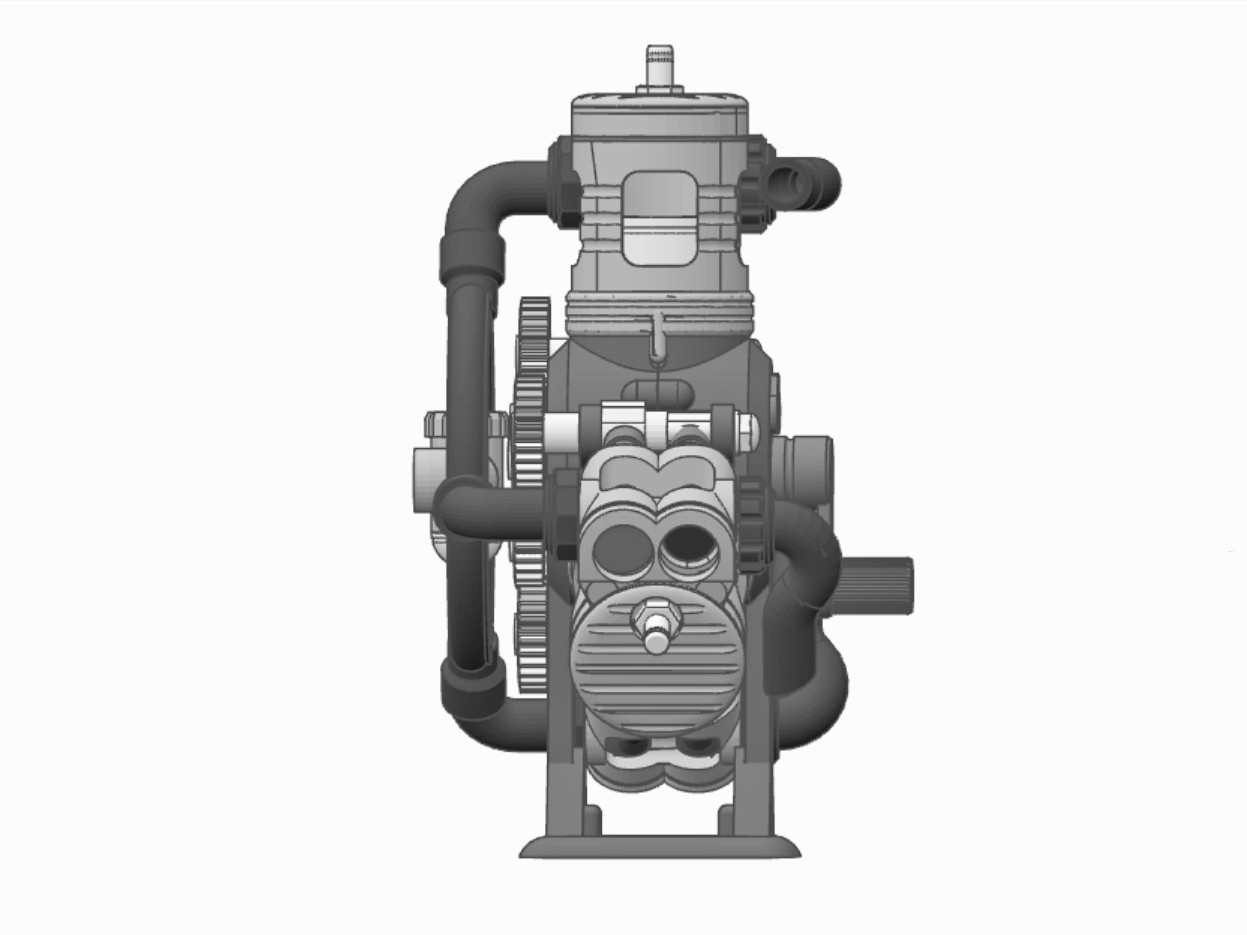 3 Cylinder Radial Engine by Bootjevaarder | Download free STL model ...
