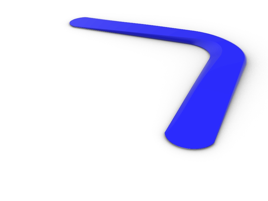 Basic Boomerang by egosum3d | Download free STL model | Printables.com