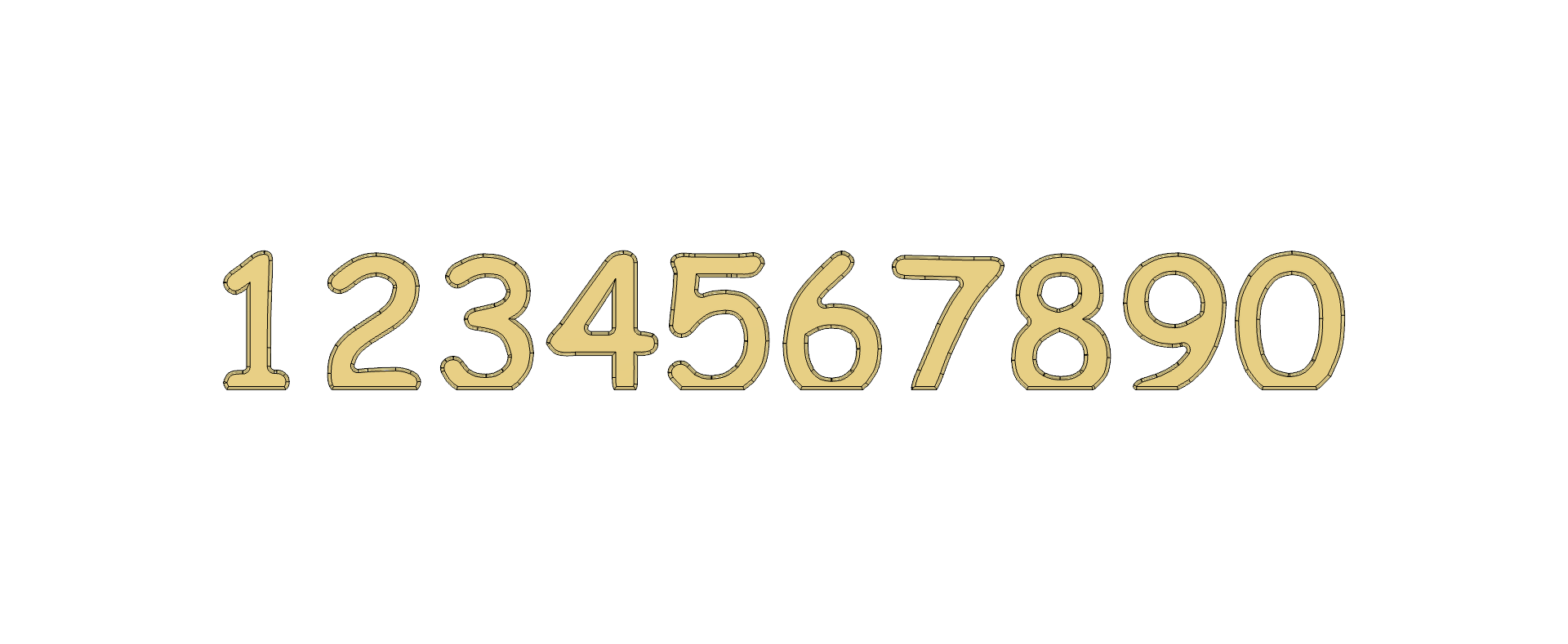 BIG birthday numbers by AWSW | Download free STL model | Printables.com