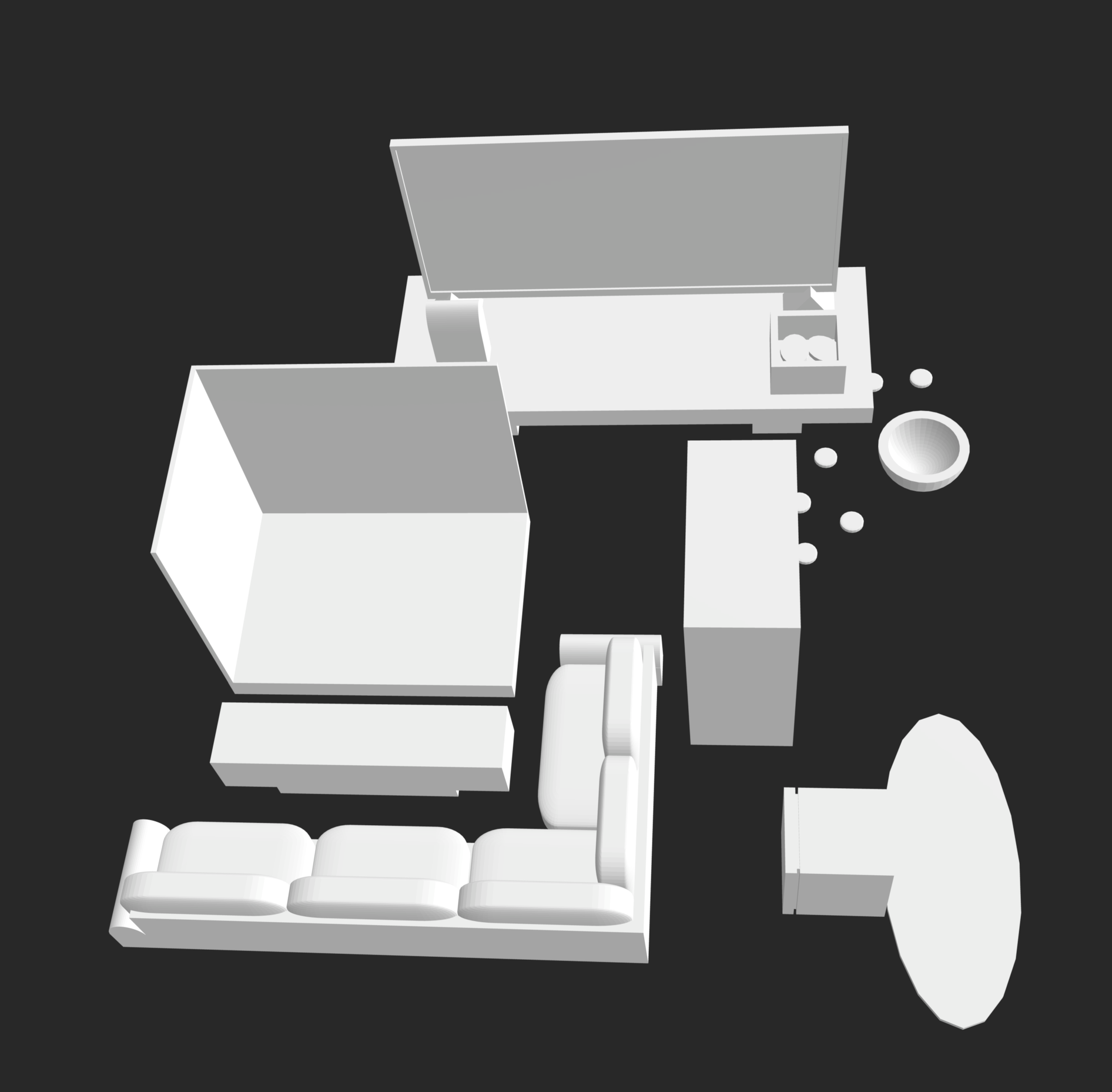 Gaming Room Diorama by NSYMCA | Download free STL model | Printables.com