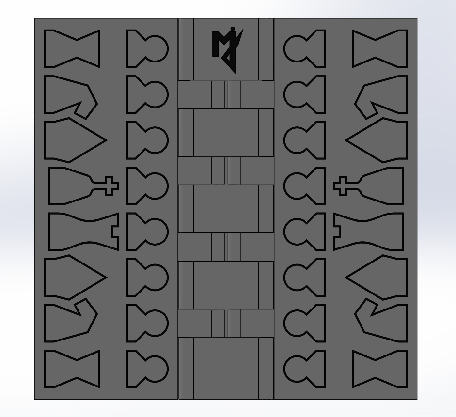 Chess set - print in place by JM036 | Download free STL model ...