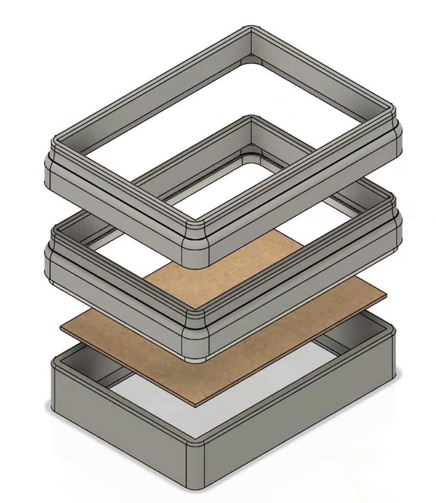 Sturdy box with a stackable wall frame by michalby | Download free STL ...