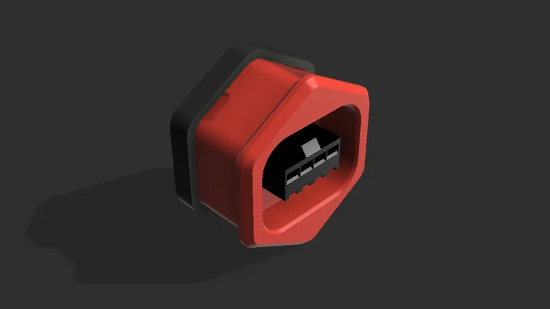 JST_SM 1x4 Skirt Connector (ADXL) by Tom van der Geest | Download free ...