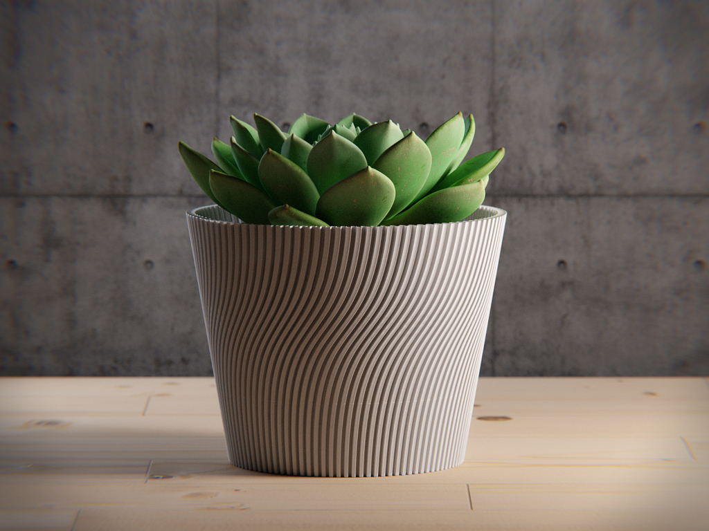 Twisted flower pot by alecs.form | Download free STL model | Printables.com