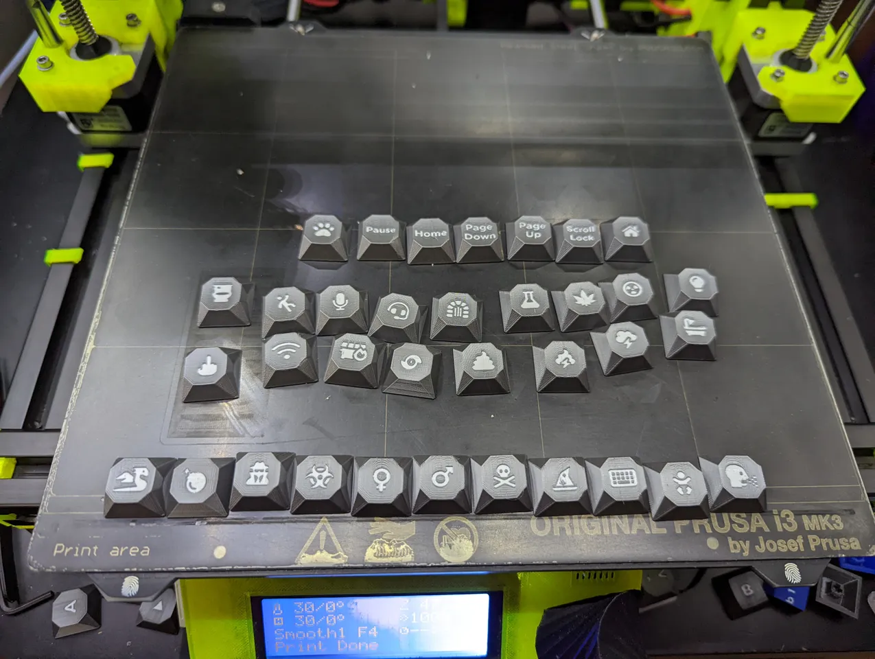 Complete Cherry MX stem keycap set optimized for 3D printing (GEM ...