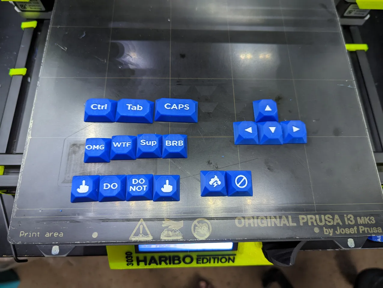 Complete Cherry MX stem keycap set optimized for 3D printing (GEM ...