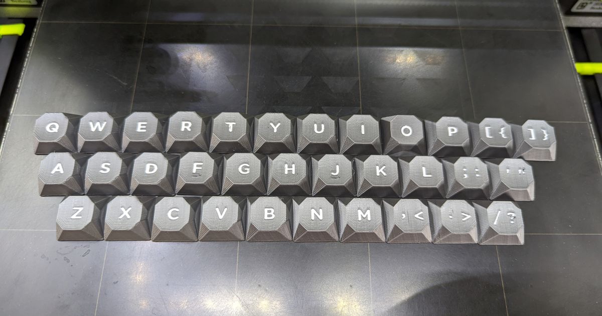 Complete Alps stem keycap set optimized for 3D printing (GEM profile ...