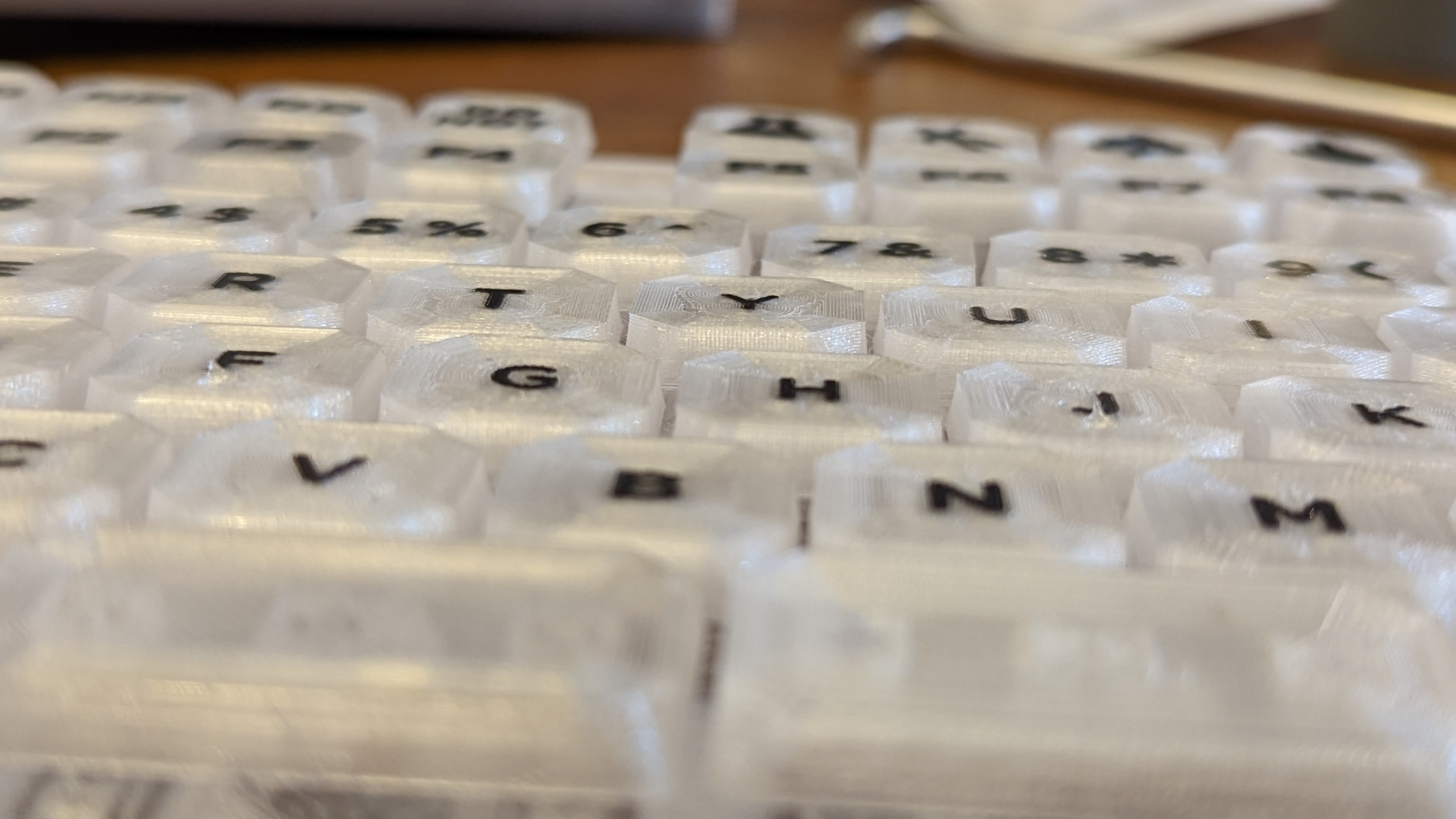 Complete low-profile Cherry MX stem keycap set optimized for 3D ...