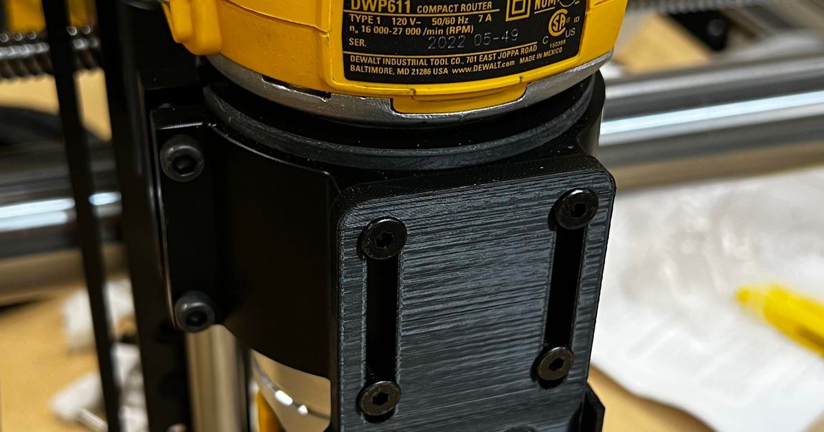 DeWalt DWP611 80mm Spindle Mount Adapter by Apocrathia | Download free ...