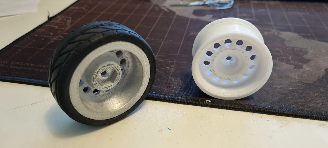 DEEP DISH STEEL RC WHEEL RIM 1:10 SCALE 52 X 26 12 MM HEX STEELIE SPARE ...