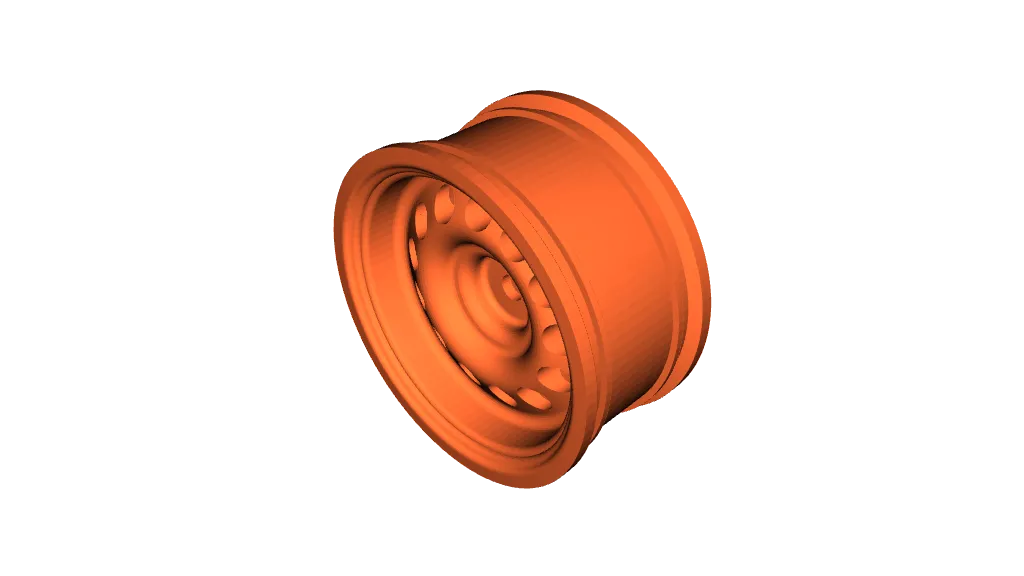 DEEP DISH STEEL RC WHEEL RIM 1:10 SCALE 52 X 26 12 MM HEX STEELIE SPARE ...