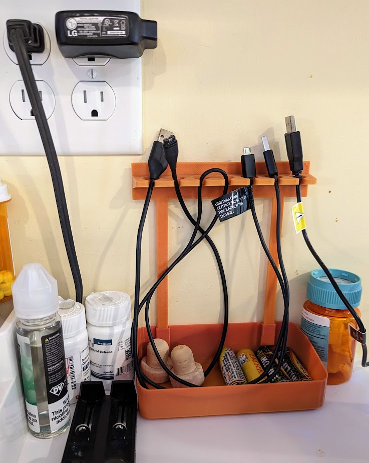 USB cable hanger & organizer by Eli | Download free STL model ...