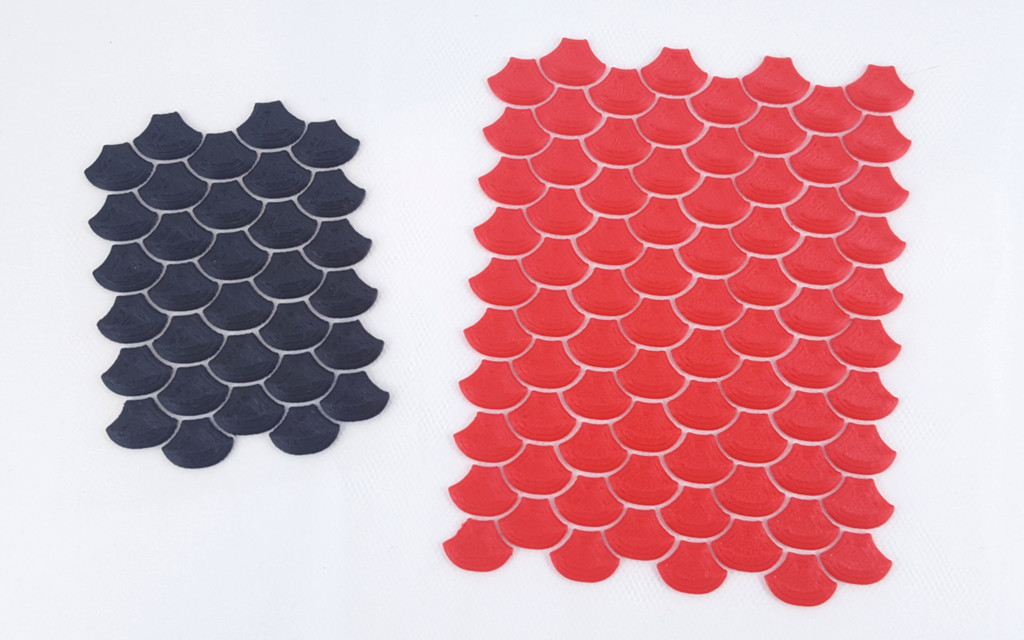 Fish scales (on fabric) by BeAMaker | Download free STL model ...