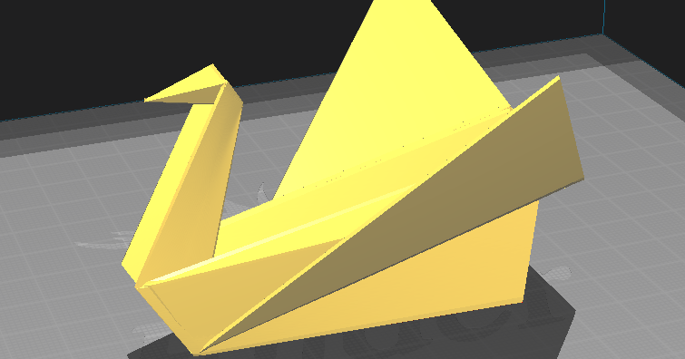 Decorative Origami Swan by FIR3_P3ANUTE173 | Download free STL model ...