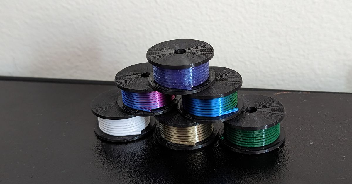 Mini Filament Spool Swatch with Holes by Joseph Fisher | Download free ...