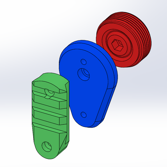 Picatinny Buffer Plug For Hoffman Lower by KN16 | Download free STL ...