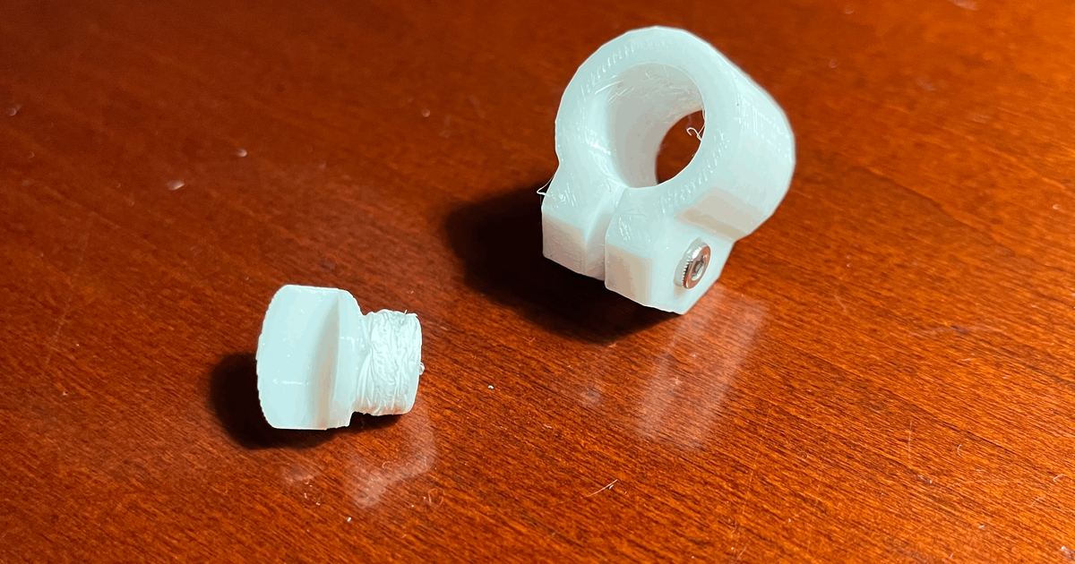 12.7mm (1/2 inch) Tube Clamp with End Plug by DVs3D | Download free STL ...